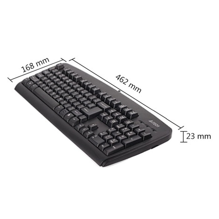 A4tech KB-720, tenká klávesnice, CZ/US, USB, Černá | OKAY.cz