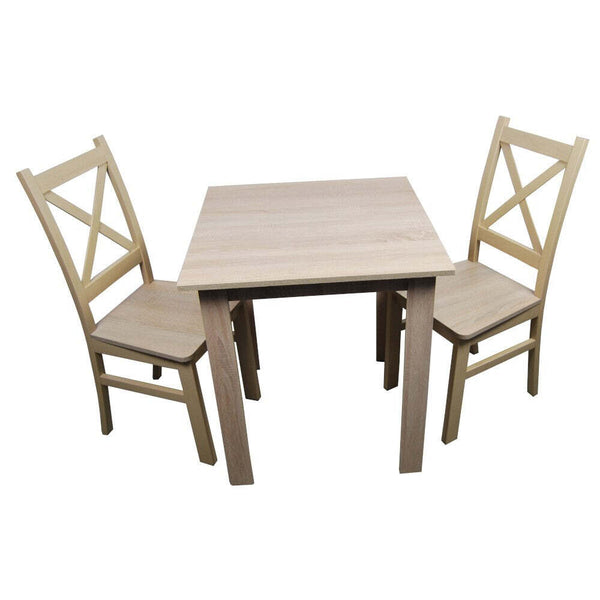 Jídelní set Timmy II - 2x židle, 1x stůl (dub) | OKAY.cz