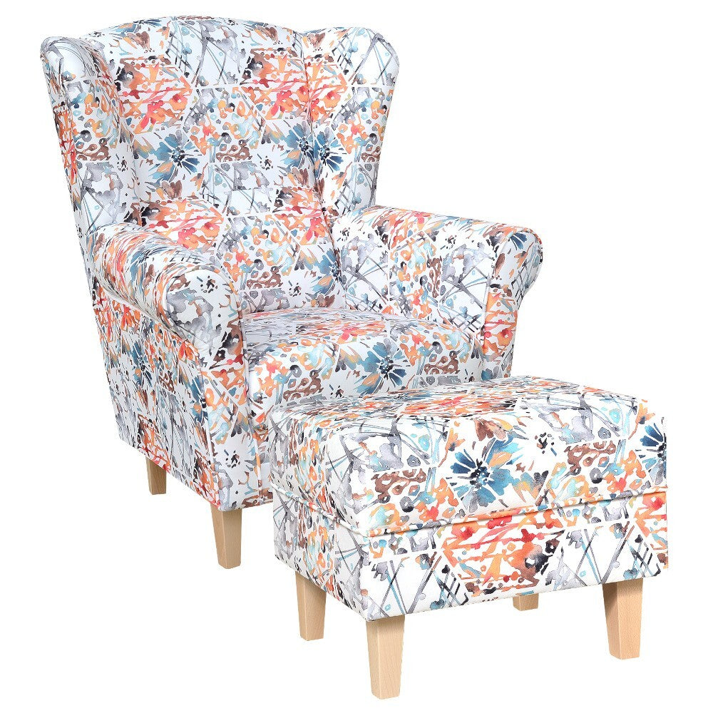 Křeslo ušák Casis barevné | OKAY.cz